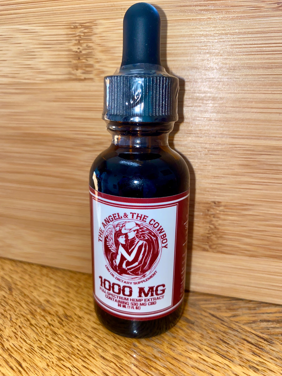The Angel & The Cowboy 1,000mg CBD Oil – Clinch Mountain Hemp